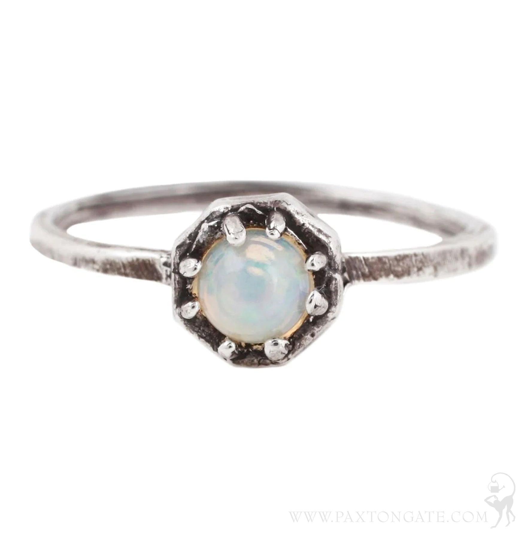 Oxidized Silver Opal Octagon Ring – Paxton Gate