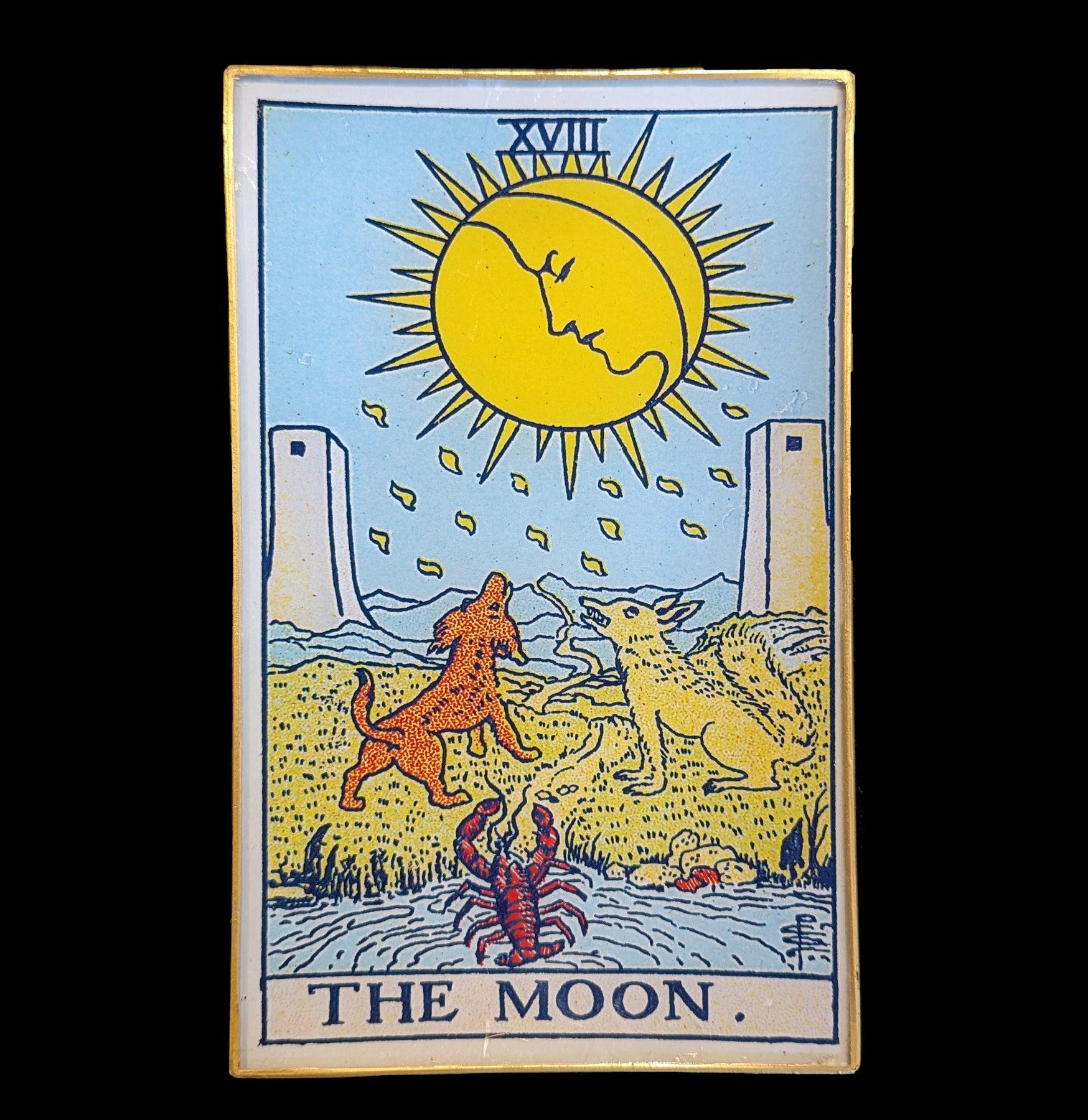 Decoupage Glass The Moon Tarot Tray – Paxton Gate