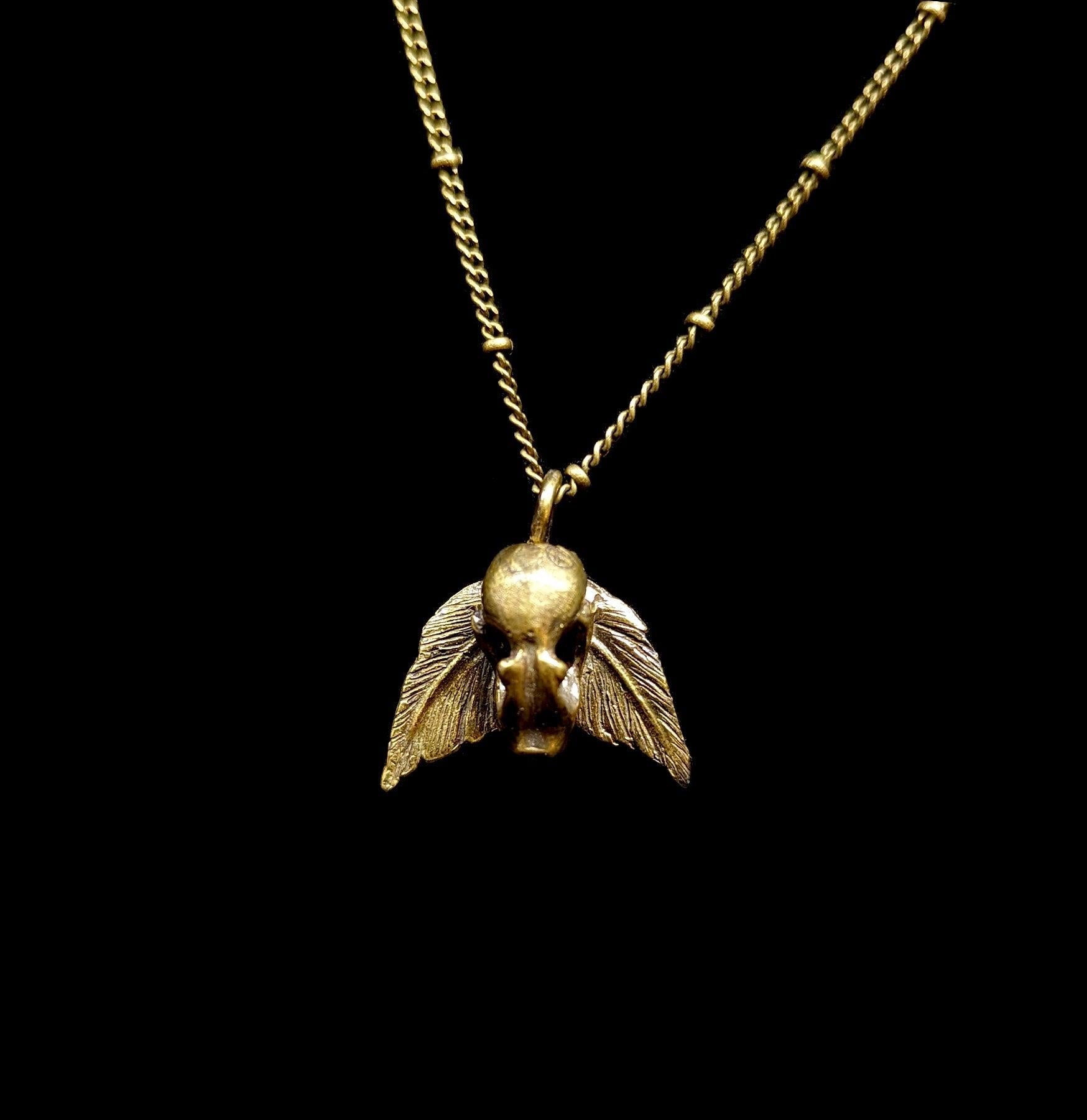 Isis Collection Brass Feather Seraph Neclklace – Paxton Gate