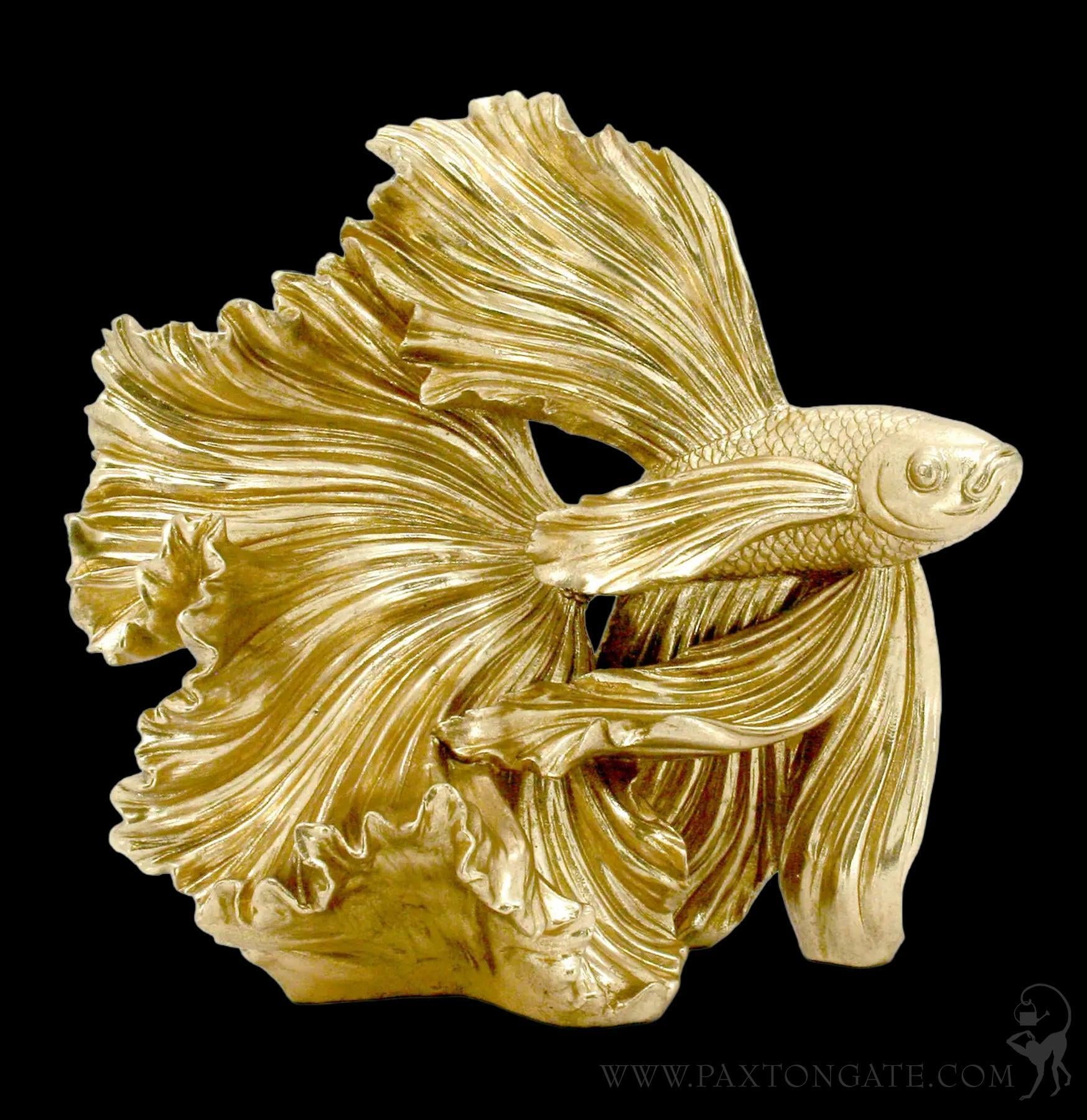 Gold Betta Fish Statue – Paxton Gate