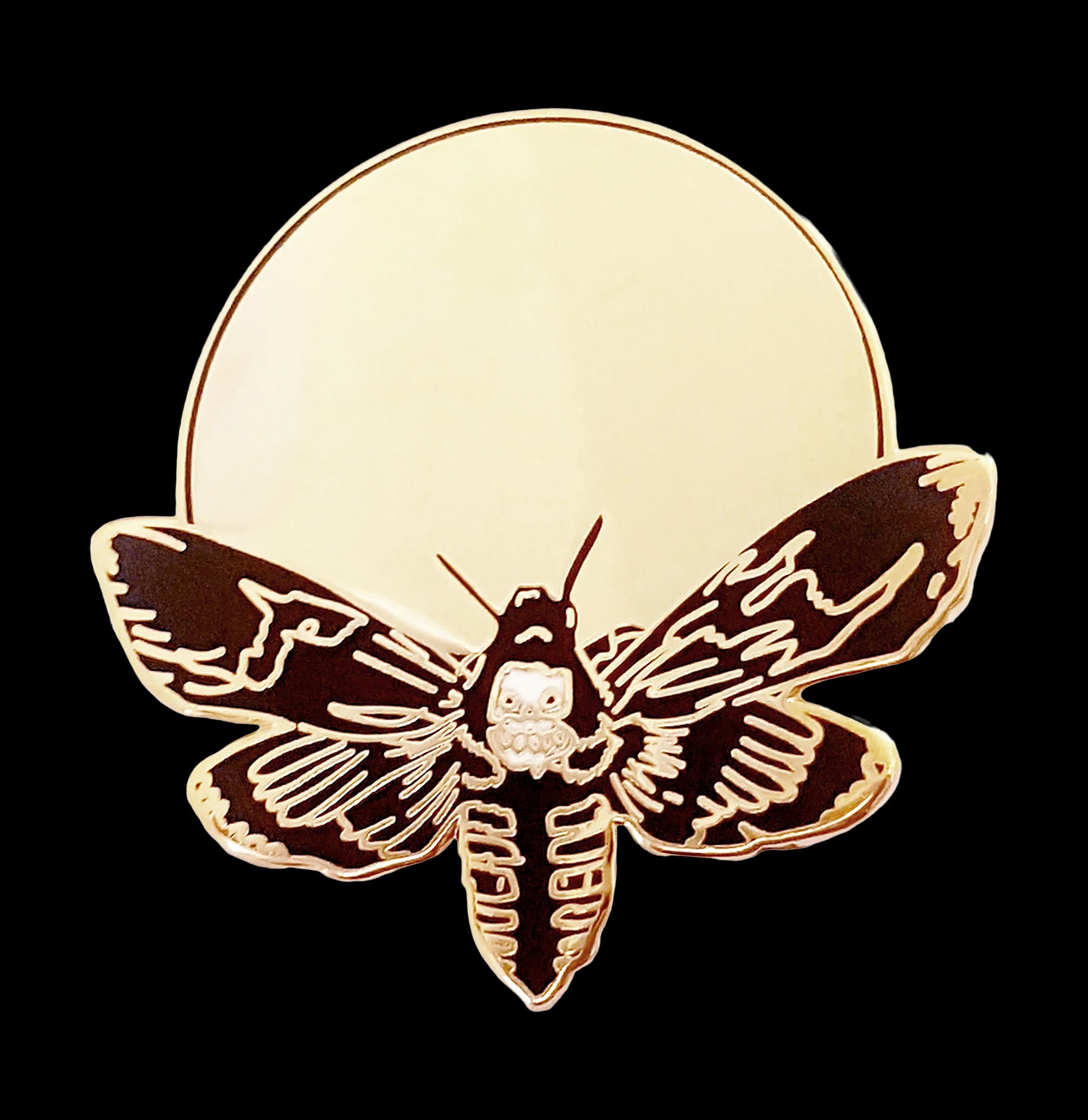 Death's Head Moth Enamel Pin – Paxton Gate